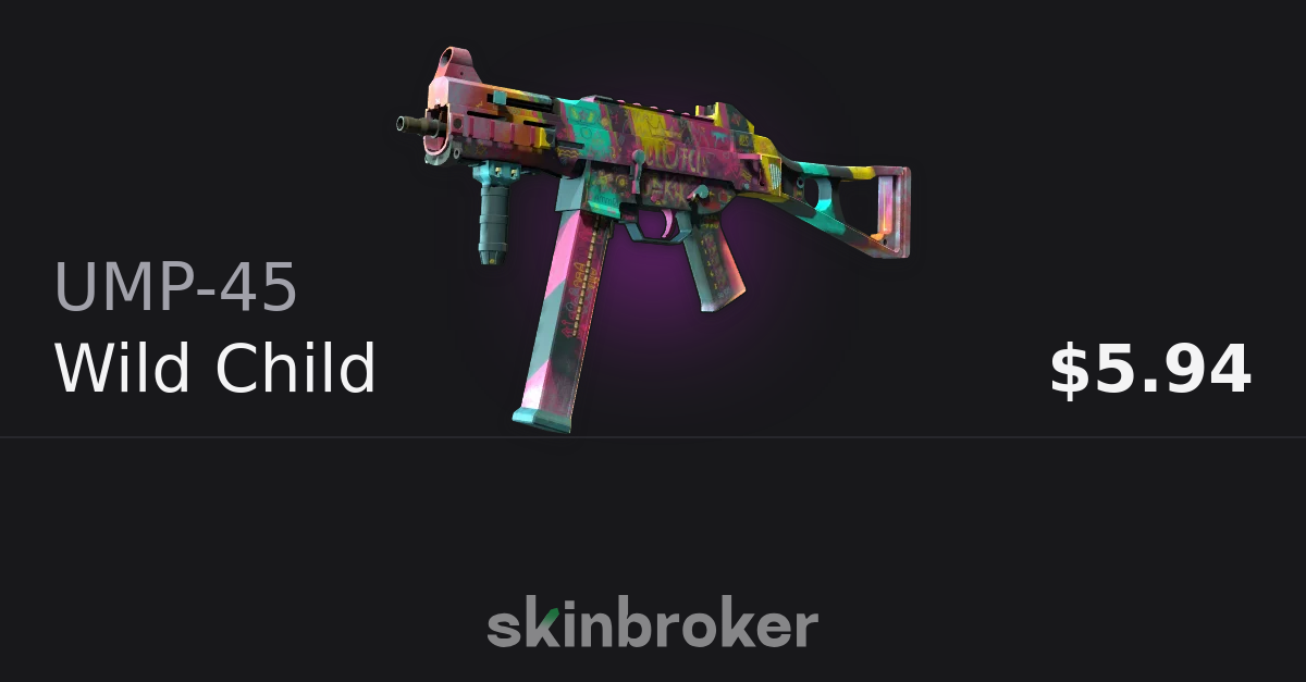 UMP-45 | Wild Child (Minimal Wear) | skinbroker