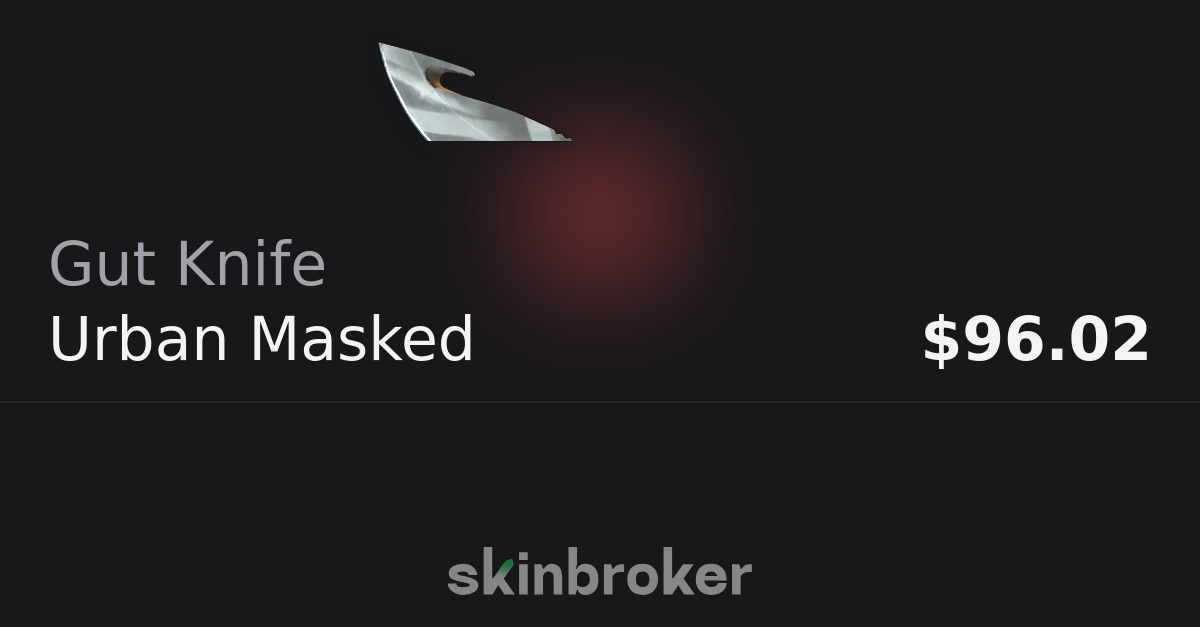 Gut Knife | Urban Masked (Field-Tested) | skinbroker