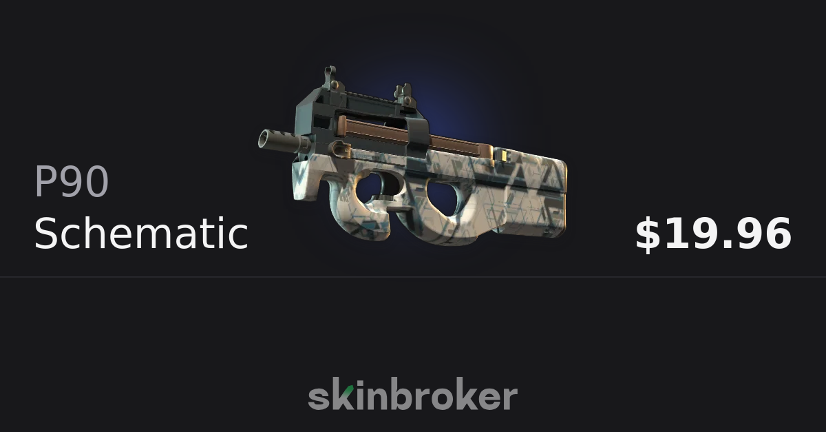 P90 | Schematic (Factory New) | skinbroker
