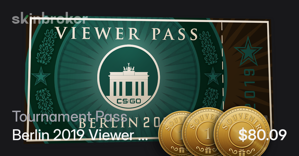 Berlin 2019 Viewer Pass + 3 Souvenir Tokens | skinbroker