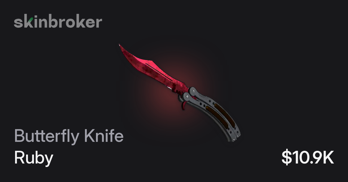 Butterfly Knife | Doppler (Factory New) (Ruby) | skinbroker
