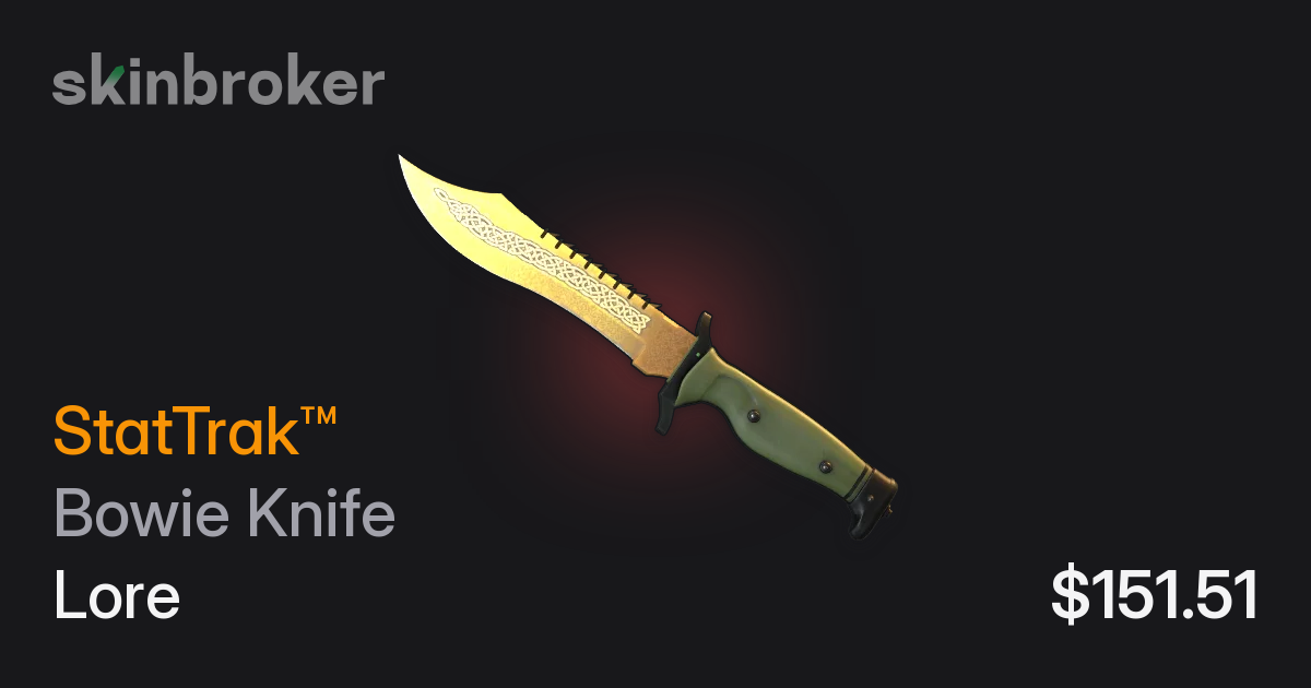 StatTrak™ Bowie Knife | Lore (Minimal Wear) | skinbroker