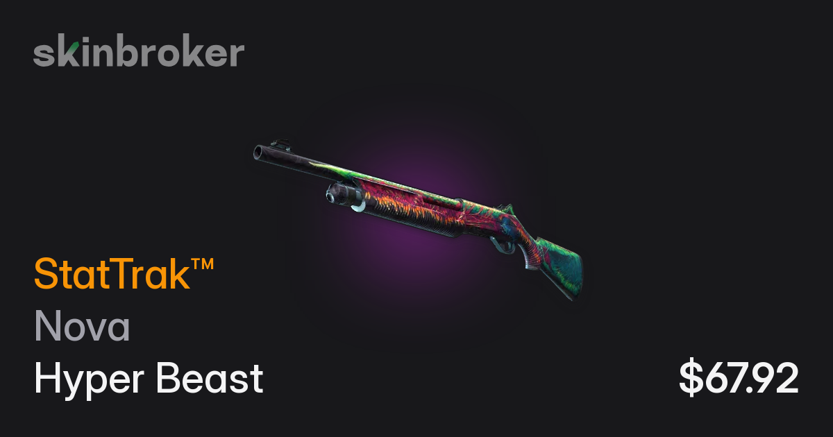 StatTrak™ Nova | Hyper Beast (Factory New) | skinbroker