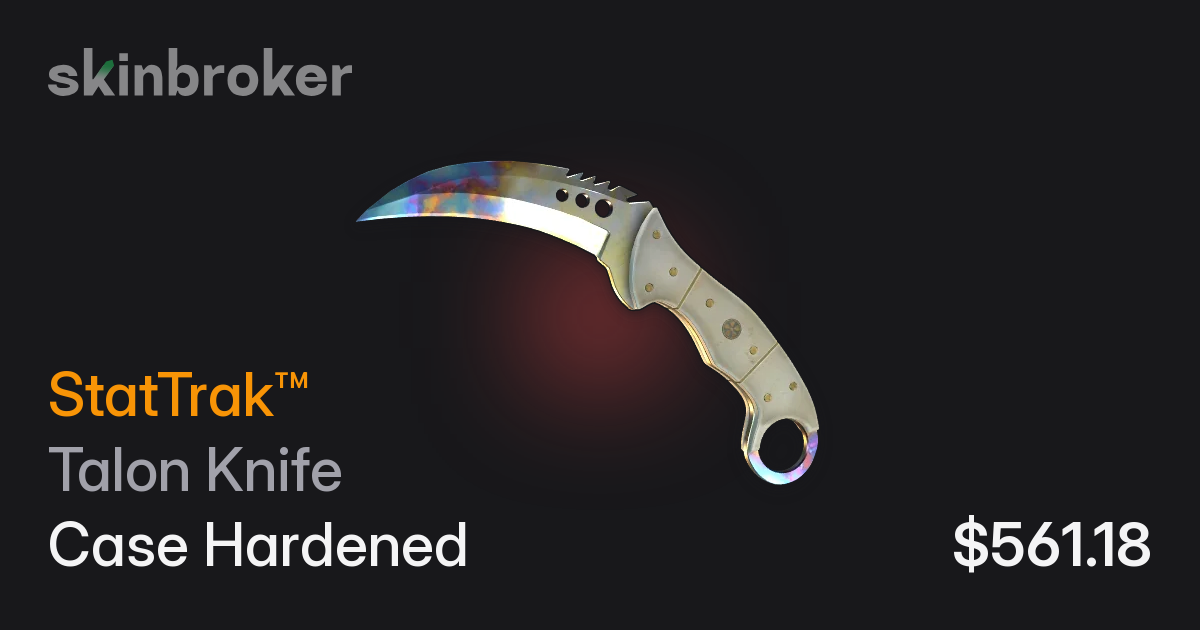 StatTrak™ Talon Knife | Case Hardened (Battle-Scarred) | skinbroker