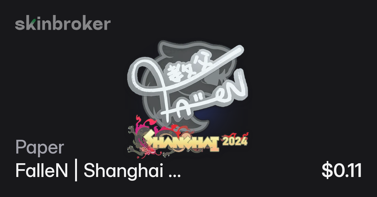 Sticker | FalleN | Shanghai 2024 | skinbroker